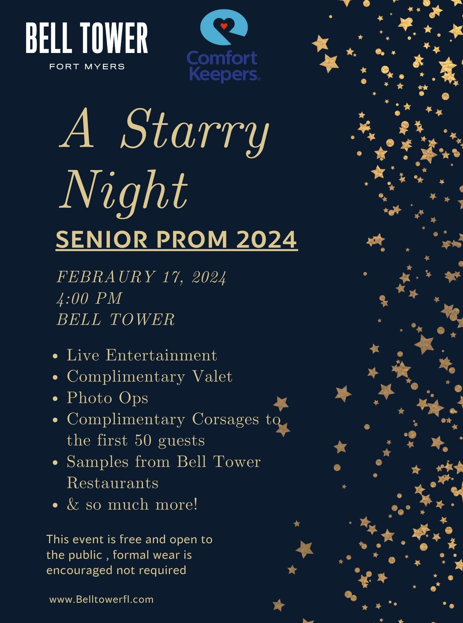 A Starry Night Senior Prom 2024 | Bell Tower | Fort Myers