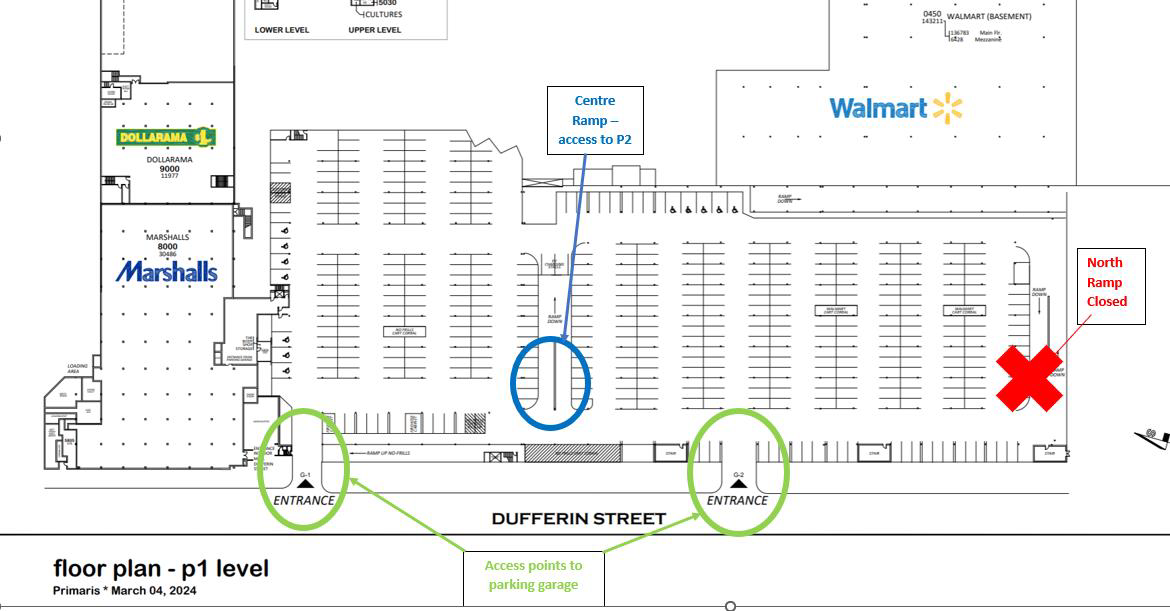Parking Garage Ramp Maintenance | Dufferin Mall | Toronto