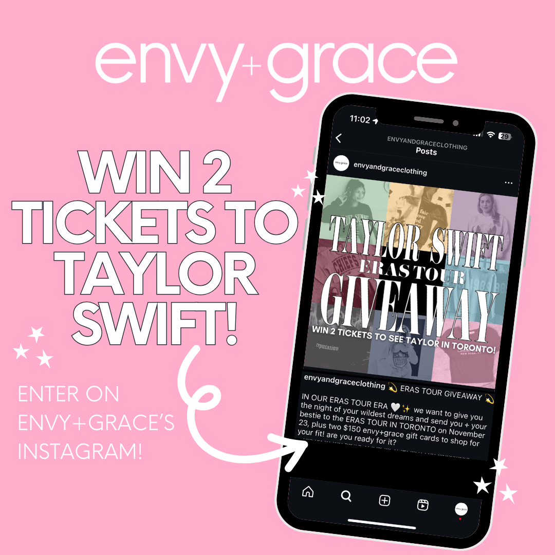 envy + grace | WIN 2 tickets o Taylor Swift! | Regent Mall | Fredericton